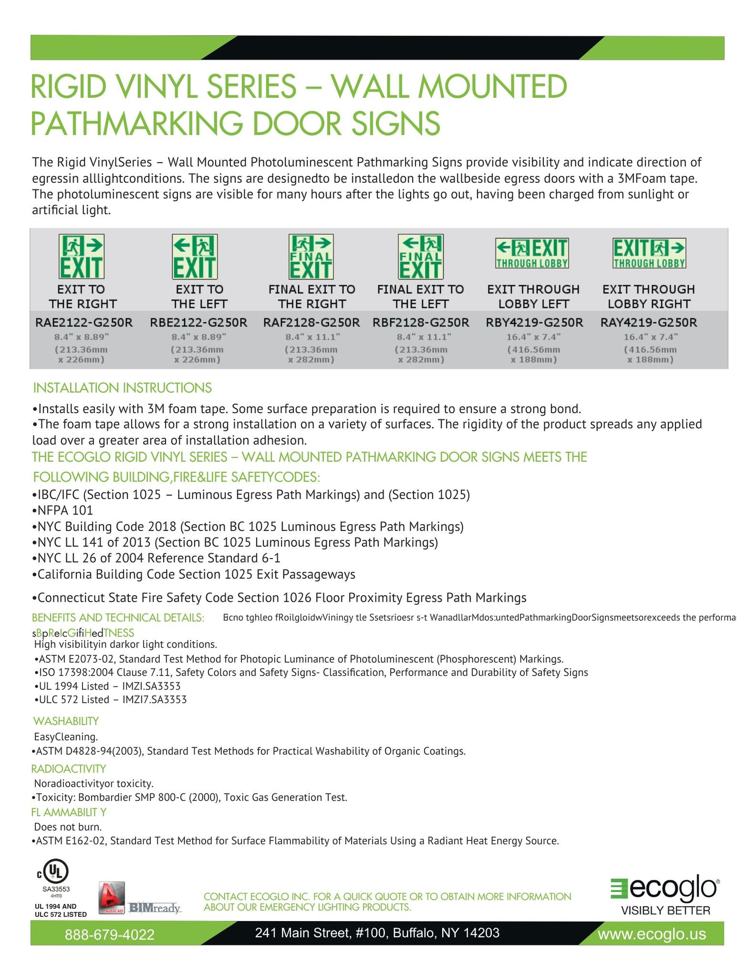 FINAL EXIT Running Man with LEFT Arrow Wall Mounted Sign | Ecoglo ...