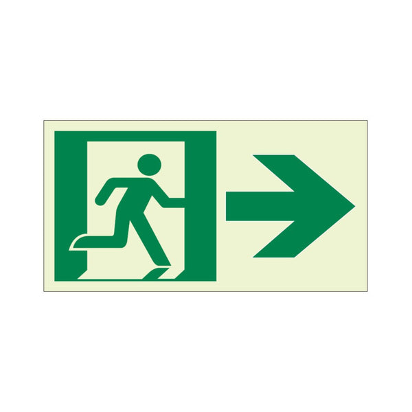 Ecoglo® Luminous Exit Path Marking Signs | Photoluminescent Exit Signs ...
